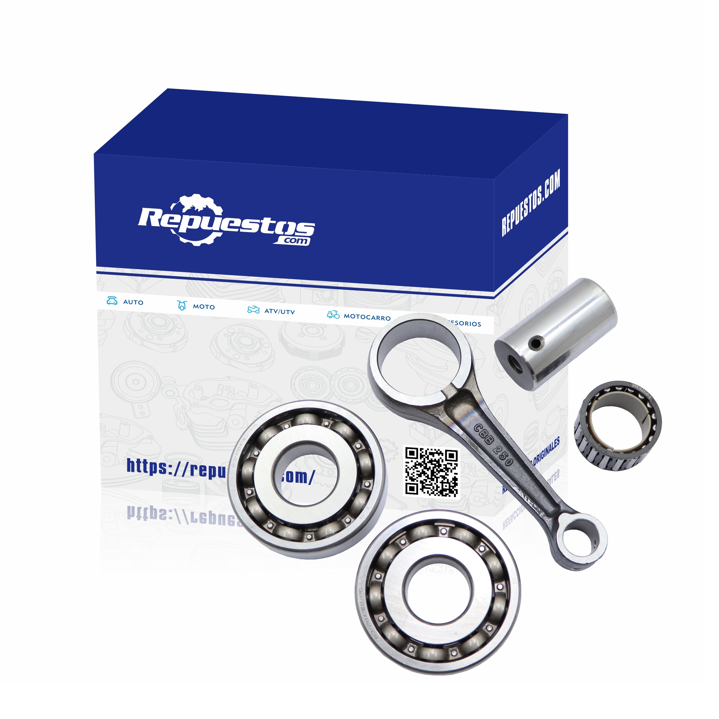 BIELA COMPLETA PARA CARABELA VECTOR 250 CALIDAD ORIGINAL – REPUESTOS.COM