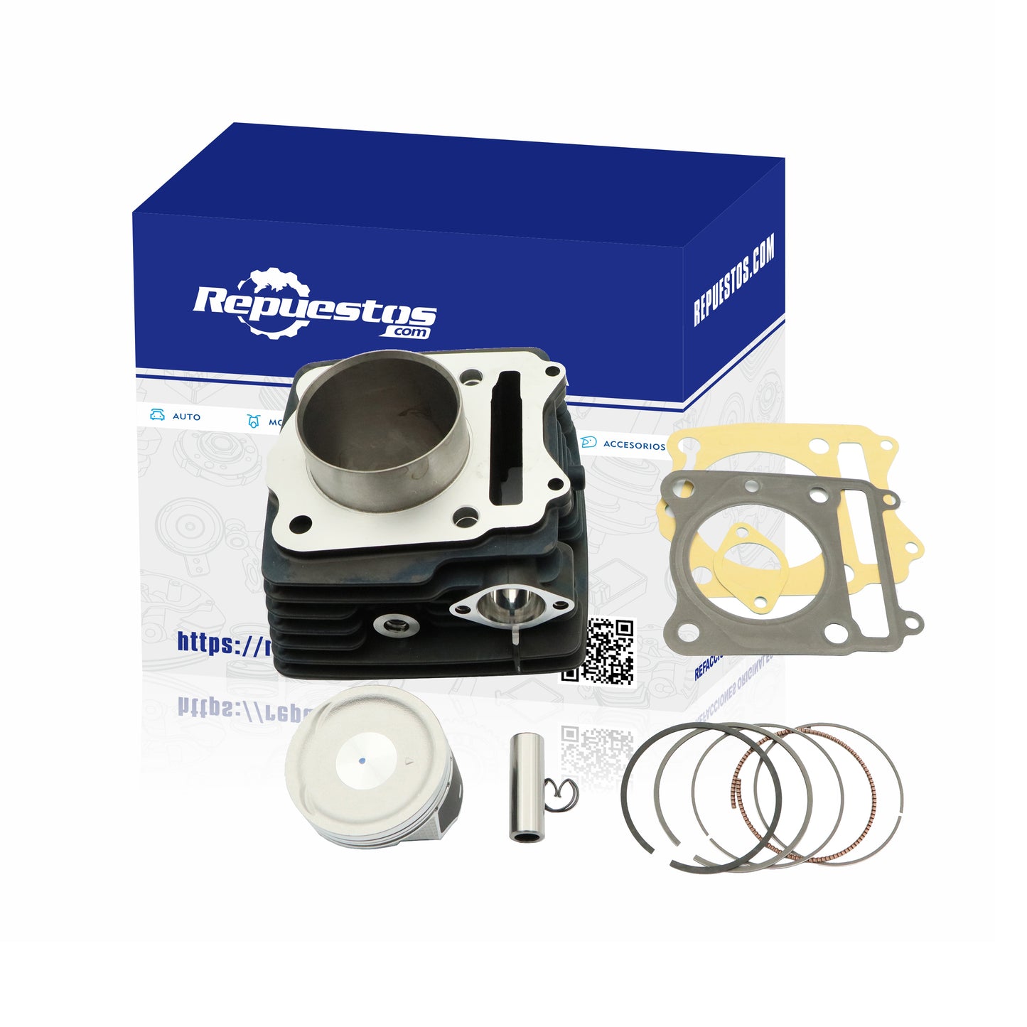 COMPLETE CYLINDER KIT FOR TVS APACHE RTR 200 4V – REPUESTOS.COM