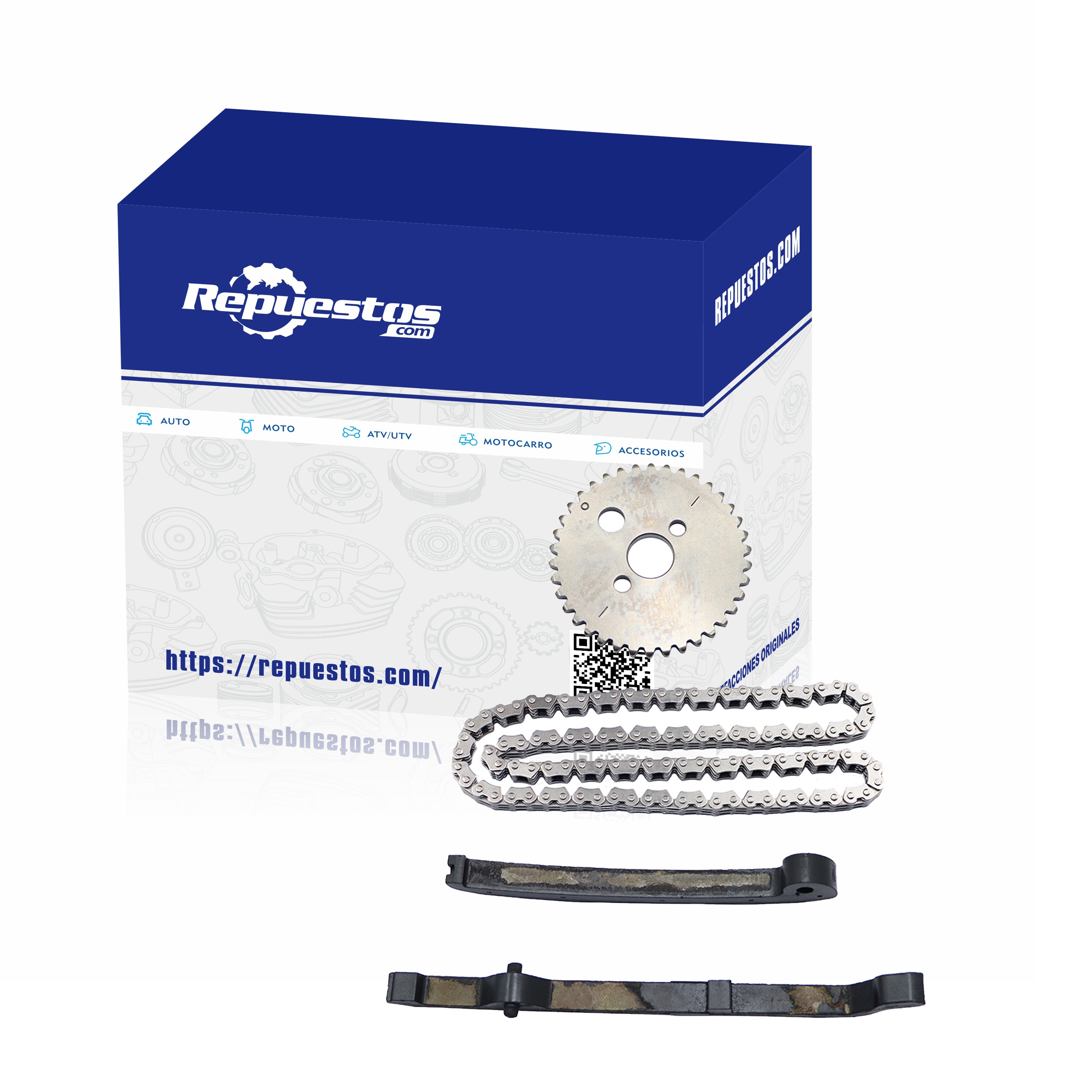 CADENA DE TIEMPO ENGRANE Y GUIAS PARA VENTO CROSSMAX 300 PRO ...