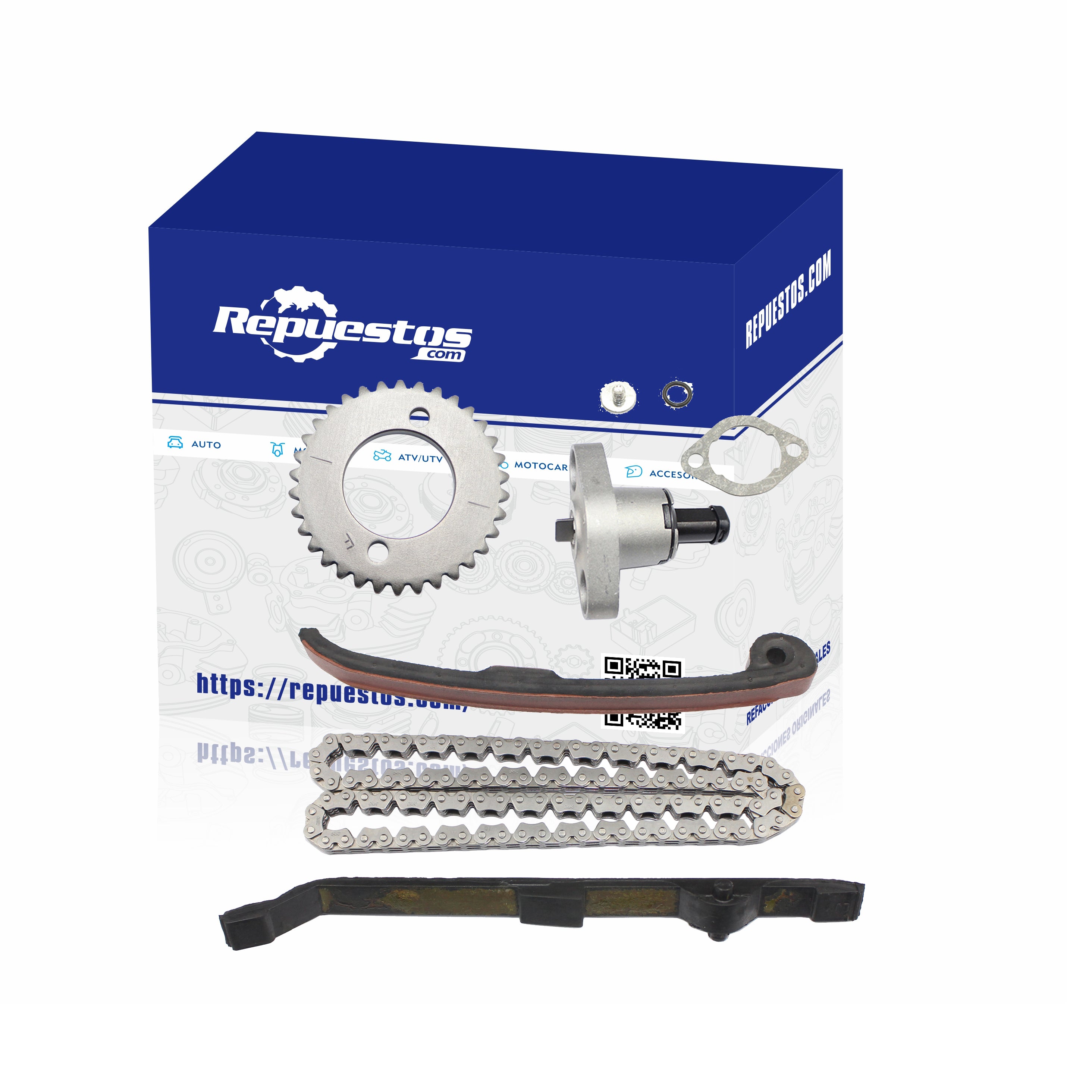 GUIAS CADENA DE TIEMPO ENGRANE Y TENSOR PARA VENTO CROSSMAX 300 RALLY ...